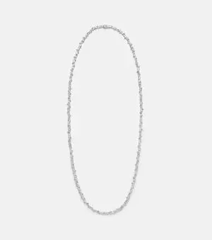 SUZANNE KALAN 18kt White Gold Diamond Tennis Necklace - Silver