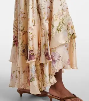 Camilla Embellished Printed Silk Maxi Dress - Multicoloured