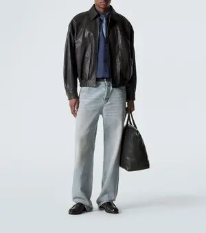 Saint Laurent Lamb Leather Blouson Jacket