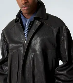 Saint Laurent Lamb Leather Blouson Jacket