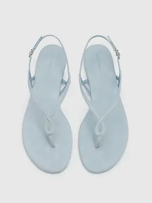 REFORMATION Luna Flat Sandal - Blue