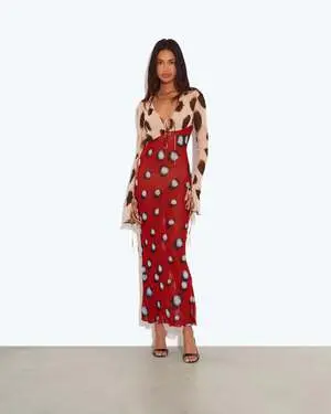 RAT & BOA Sabine Maxi Dress - Red