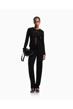 Emporio Armani Macramé-effect Cornely Embroidered Jacket