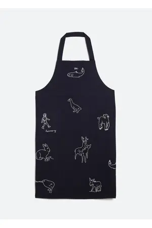 Sea Demi Apron - Black