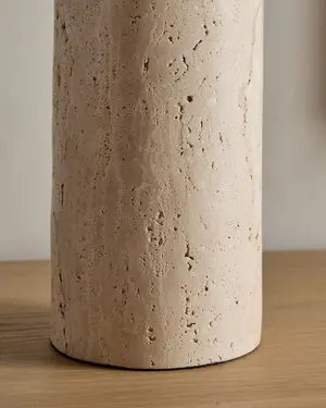 Quince Travertine Table Lamp