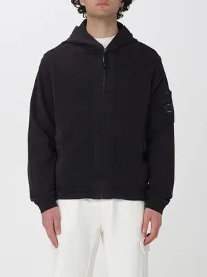 C.P. COMPANY Logo Detail Hoodie - Black