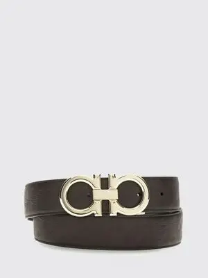 FERRAGAMO Ferragamo Gancini Belt Dark