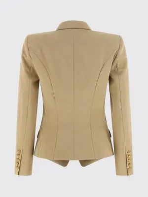 Balmain Double-breasted Cotton Blazer - Beige