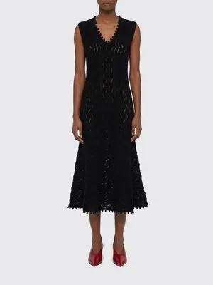 JIL SANDER Perforated Cotton Knit Dress