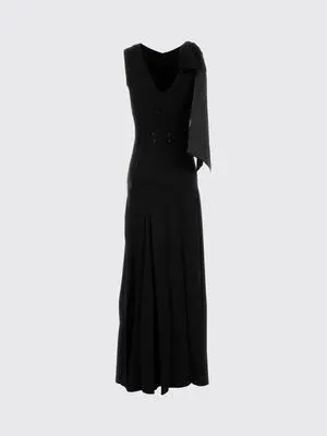 MAISON MARGIELA Satin Gown With Bow Detail