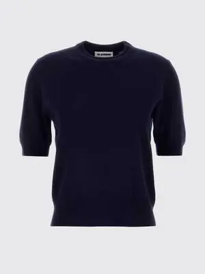 JIL SANDER Ribbed Crew Neck Sweater - Blue