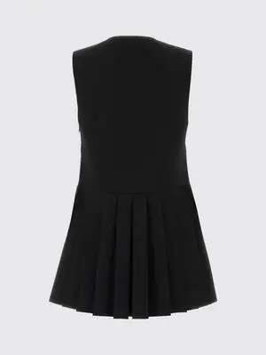 JIL SANDER Sleeveless Pleated Top - Black