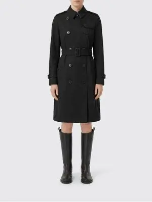 Burberry Double Breasted Trench Coat - Black