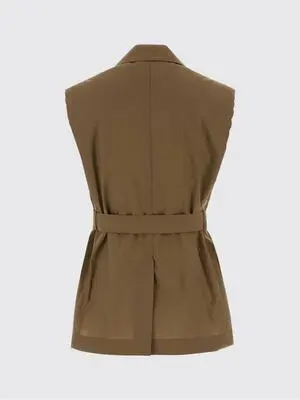 Brunello Cucinelli Sleeveless Belted Waistcoat - Sand