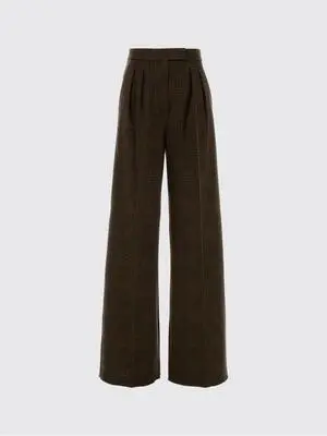 Max Mara Tailored Wide-leg Plaid Trousers - Dark