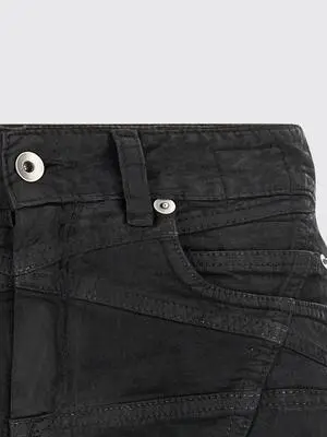 Rick Owens Cotton Denim Short Shorts - Black