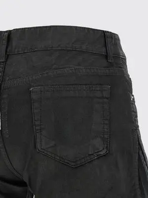 Rick Owens Cotton Denim Short Shorts - Black