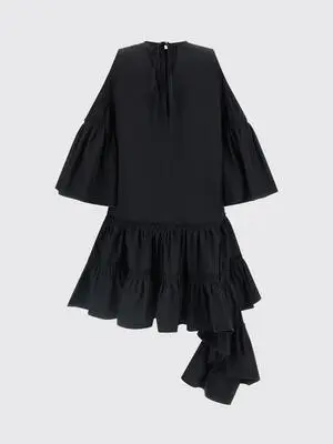 JW Anderson Asymmetrical Cotton Mini Dress - Black