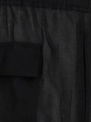 Rick Owens Drawstring Linen Shorts