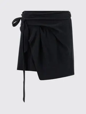 Isabel Marant Étoile Cotton Wrap Mini Skirt - Black