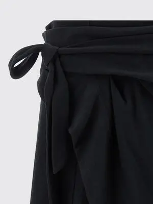 Isabel Marant Étoile Cotton Wrap Mini Skirt - Black