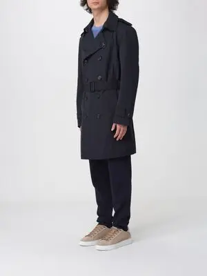 FAY Double-breasted Trench Coat - Blue