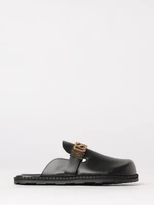 Moschino Leather Mules - Black