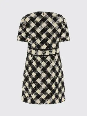 Valentino Garavani Checked Short Sleeve Dress