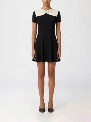 Valentino Garavani Viscose Knit Mini Dress With Bow Detail