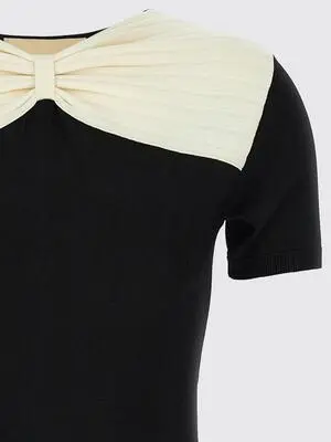 Valentino Garavani Viscose Knit Mini Dress With Bow Detail