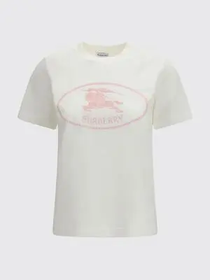 Burberry Cotton T-shirt With Equestrian Knight Logo