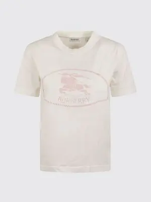 Burberry Cotton T-shirt With Equestrian Knight Logo