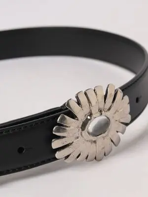 Ermanno Scervino Leather Belt With Embellished Buckle
