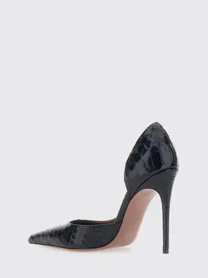Paris Texas Vera Pumps Python Print Leather - Black