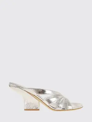Dries Van Noten Laminated Leather Mules