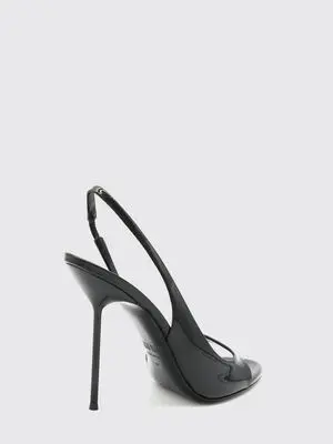 Paris Texas Patent Leather Slingback High Heel Sandals - Black