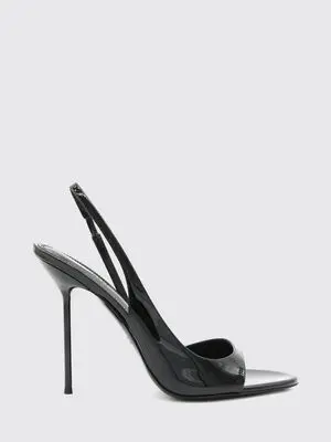 Paris Texas Patent Leather Slingback High Heel Sandals - Black