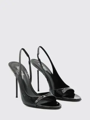 Paris Texas Patent Leather Slingback High Heel Sandals - Black