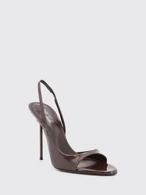 Paris Texas Patent Leather Slingback Sandals - Ebony
