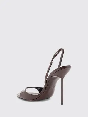 Paris Texas Patent Leather Slingback Sandals - Ebony