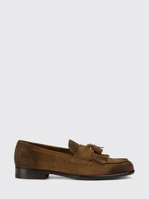 DOUCAL'S Suede Tassel Loafers - Brown