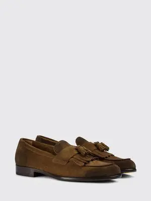 DOUCAL'S Suede Tassel Loafers - Brown
