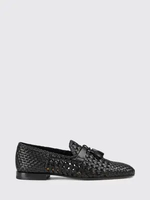 DOUCAL'S Woven Loafer - Black