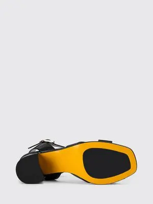 DOUCAL'S Leather Sandals With Adjustable Ankle Strap - Black