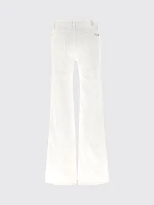 7 For All Mankind Flared Stretch Denim Jeans - White
