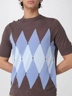 BALLANTYNE Argyle Knit Top - Blue