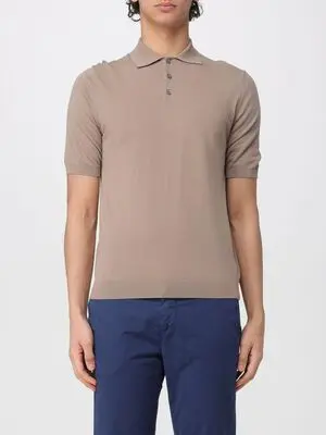 BALLANTYNE Cotton Polo Shirt - Sand