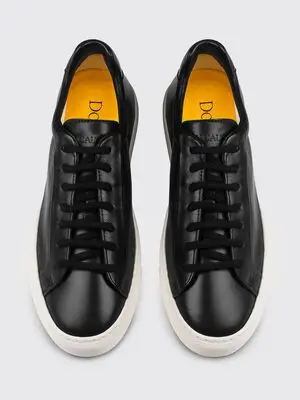DOUCAL'S Smooth Calf Leather Lace-up Sneakers