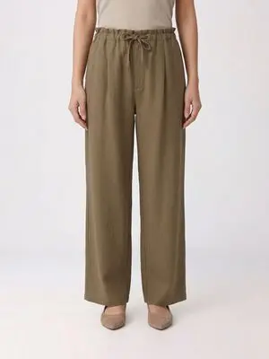 Brunello Cucinelli Viscose And Linen Trousers - Beige