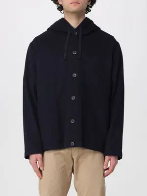 Barena Venezia Cashmere Hooded Overshirt - Blue